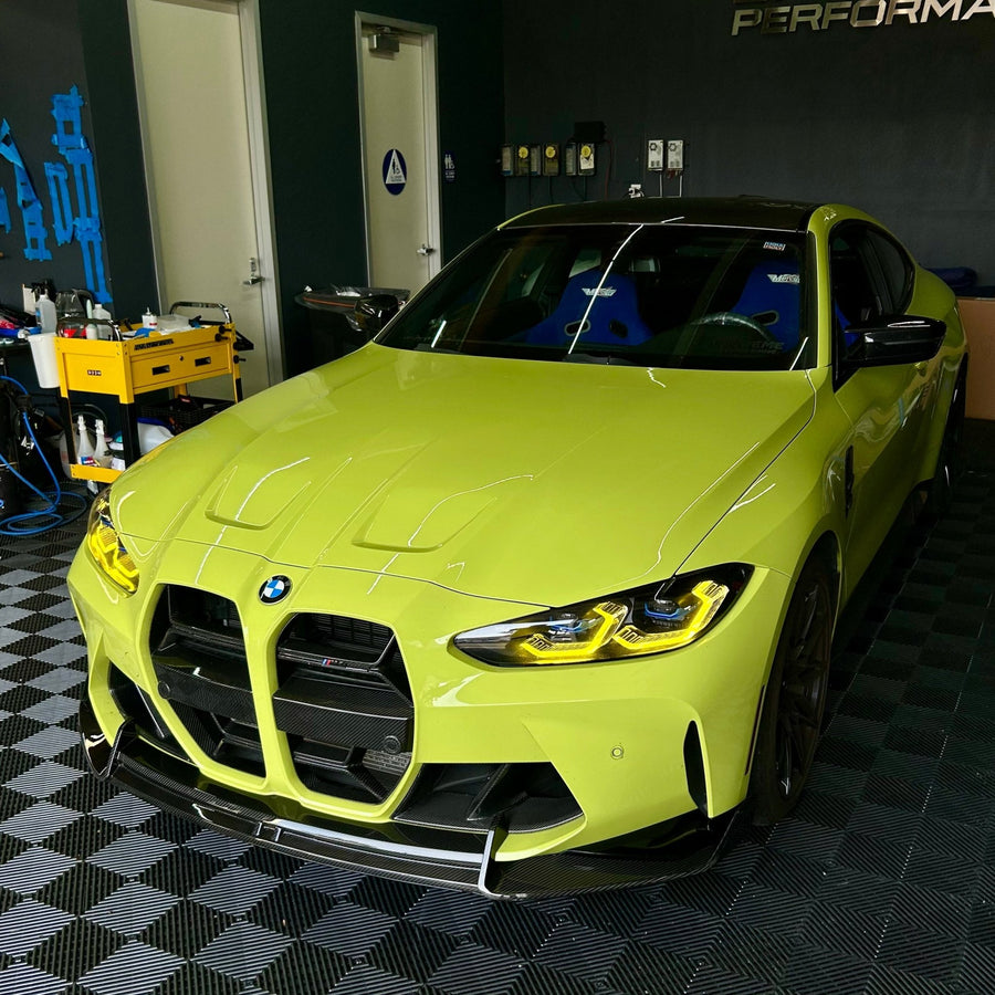 2021+ BMW G80 M3/M4 & G22 Dual Color CSL Yellow/White Laser Headlights ...