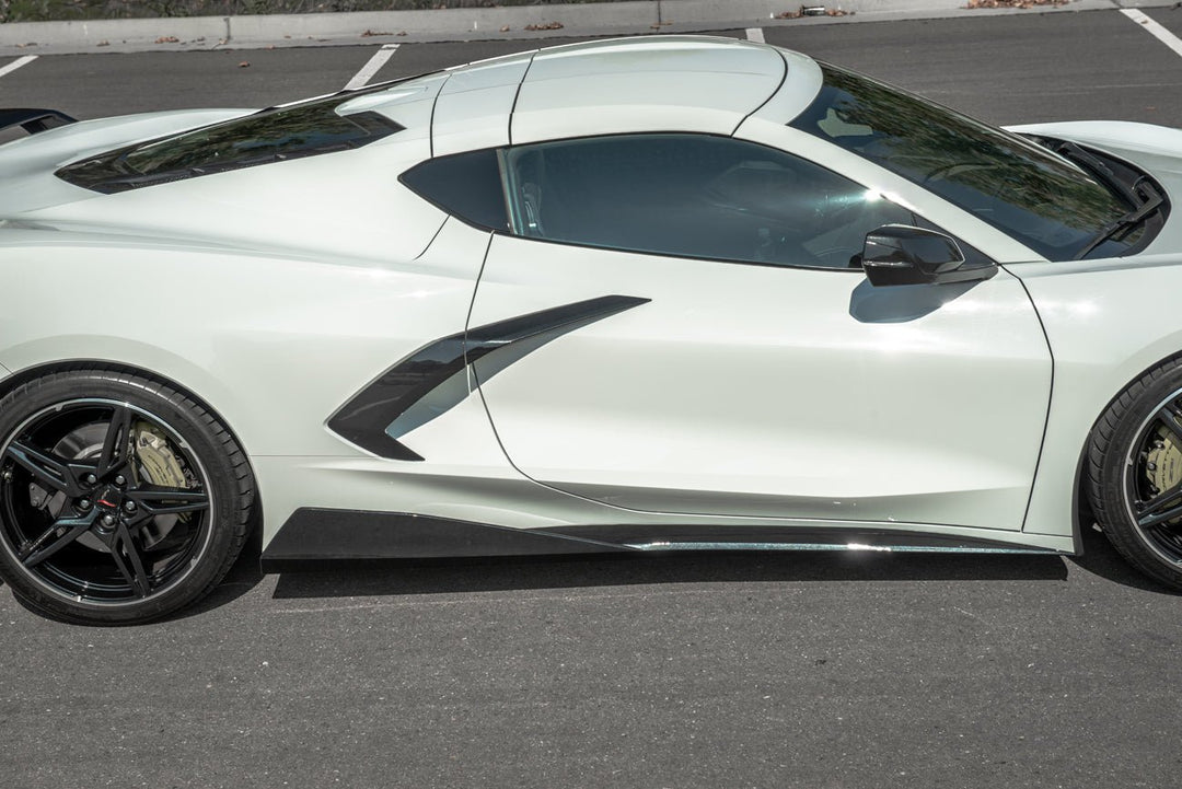 Corvette C8 EOS Track Full Body Kit - Splitter Lip Side Skirts Spoiler ...