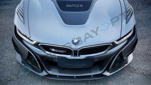 2014-2018 BMW i8 BZK Carbon Fiber Front Lip Splitter – Bayoptiks