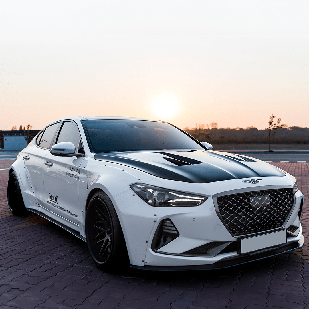 Adro Genesis G70 Carbon Fiber Front Lip V2 – Bayoptiks