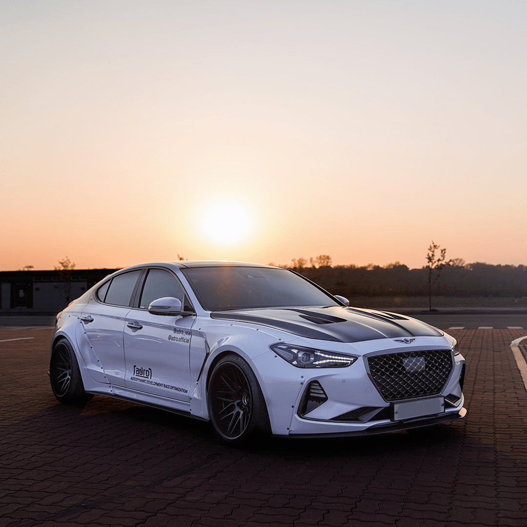 Adro Genesis G70 Carbon Fiber Front Lip V2 – Bayoptiks