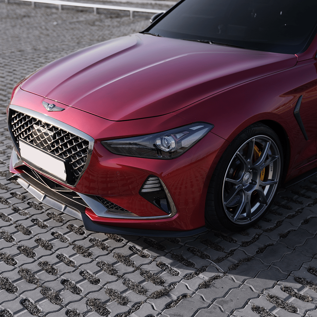 Adro Genesis G70 Carbon Fiber Front Lip V2 – Bayoptiks