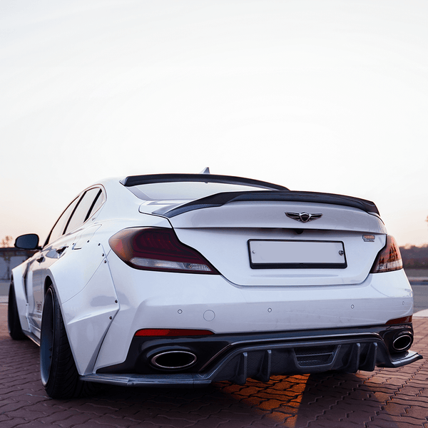 Rear Diffuser V2 Adro Genesis G70 Carbon Fiber 3.3L – Bayoptiks