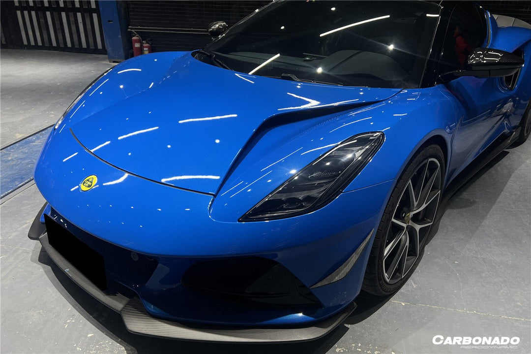2021 - 2024 Lotus Emira OD Style Dry Carbon Fiber Front Lip Splitter ...