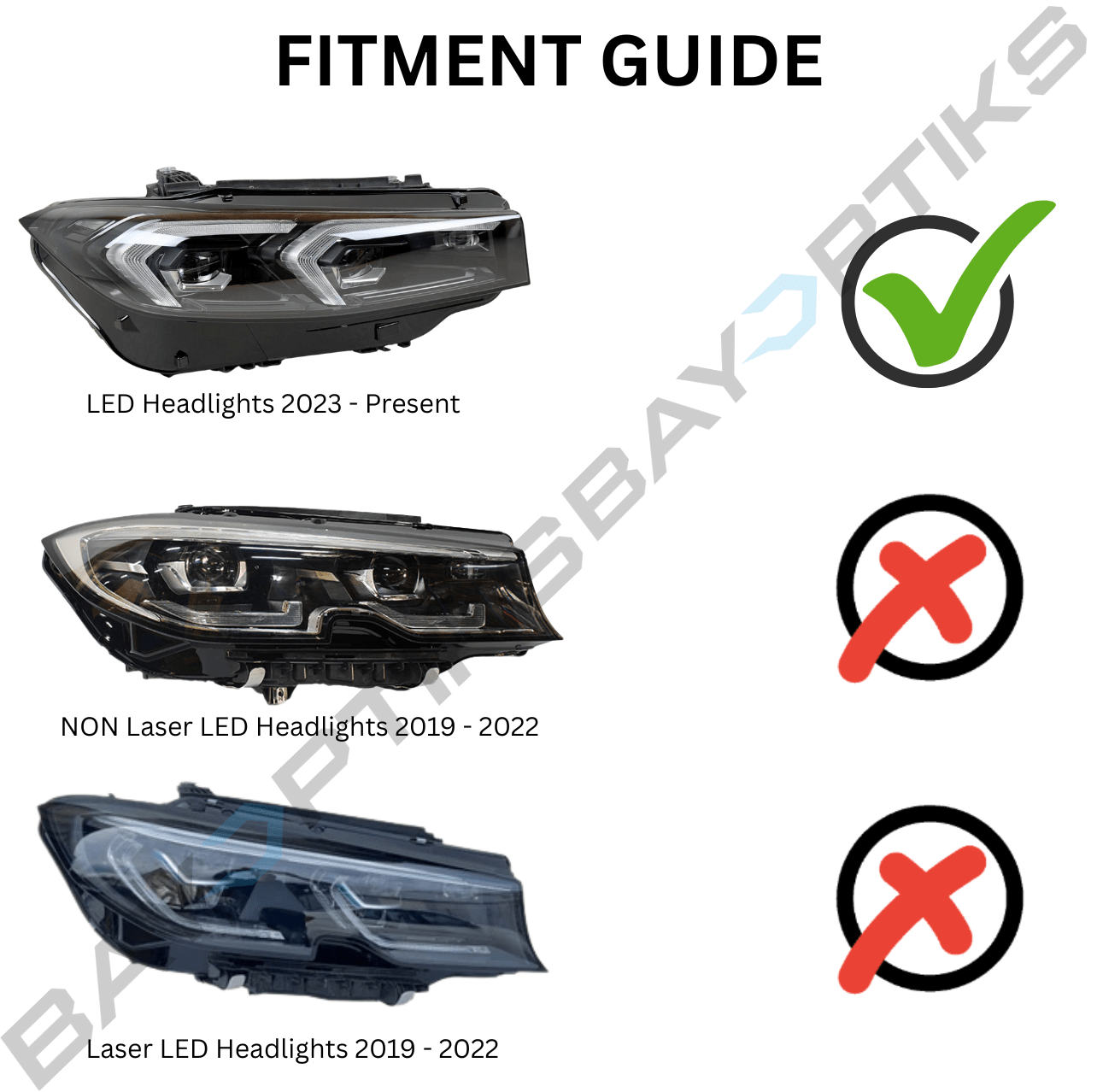 BMW G20 Complete Snake Eyes Style CSL Yellow/White LED Headlights 2023 ...