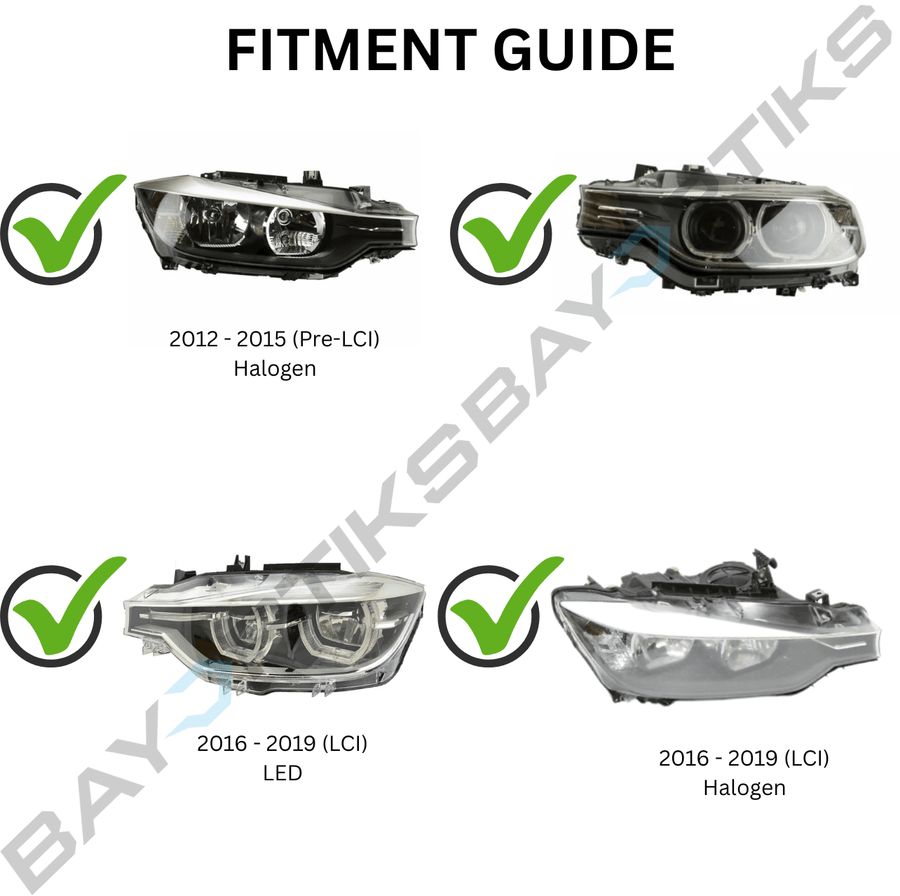 F30 3 Series Complete Snake Eyes Style LED Headlights 2012 - 2019 ...