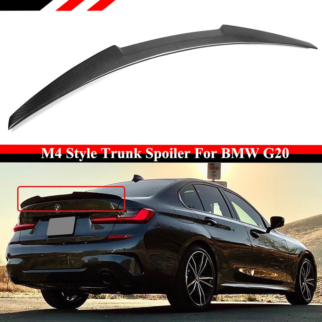 BMW G80 M3 & G20 3 Series Carbon Fiber M4 Style Rear Spoiler – Bayoptiks