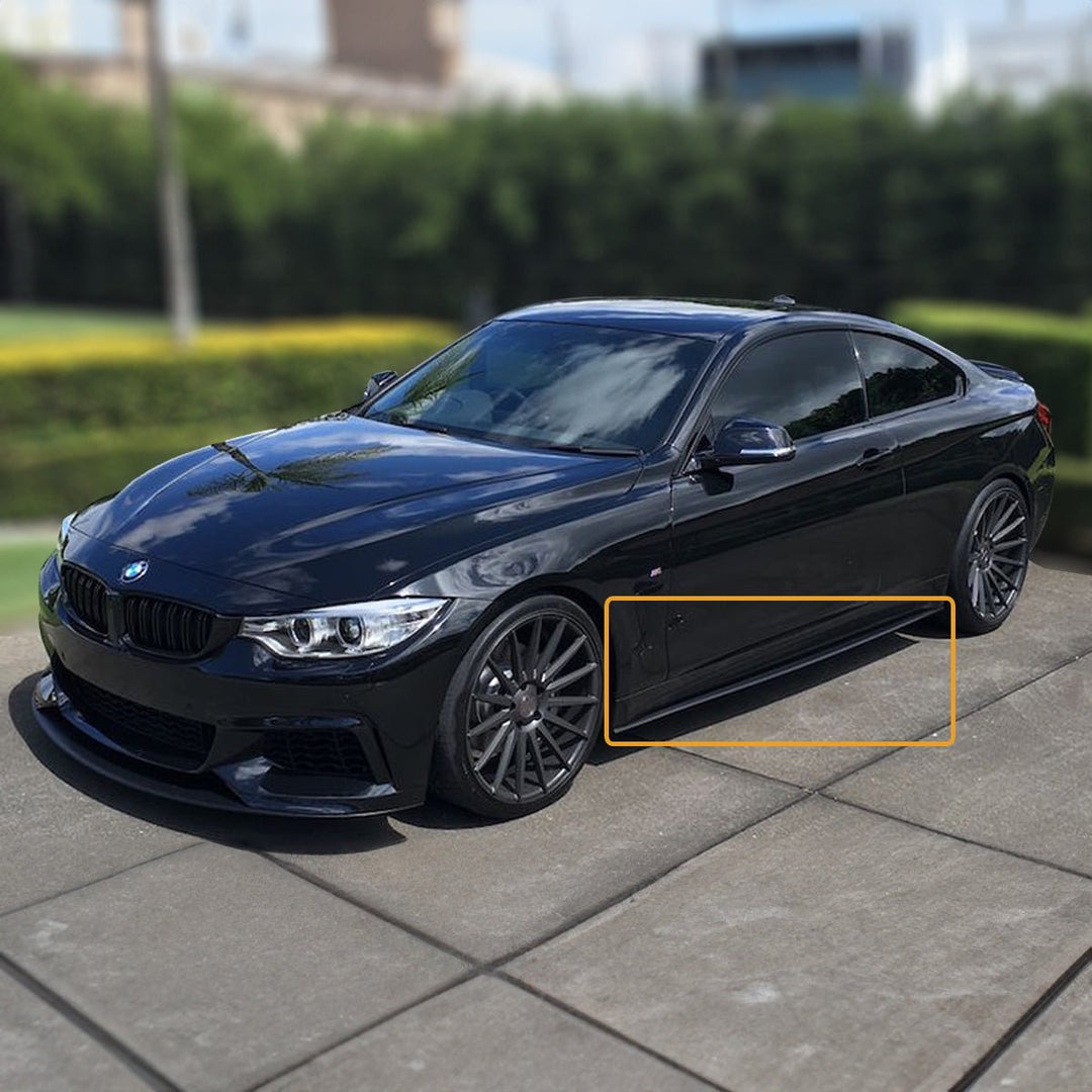 4 Series BMW Side Skirt Matte Black 2014-2020 – Bayoptiks