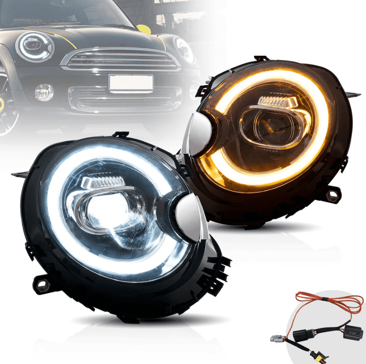 LED Headlights For Mini Cooper R55 R56 R57 R58 R59 2007 - 2013 – Bayoptiks