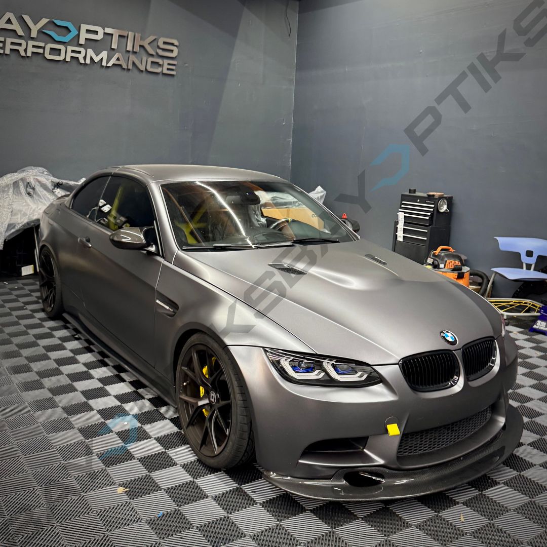 BMW E9X E90 E92 M3 & E92 Coupe Laser Style LED Headlights CSL Yellow/W ...