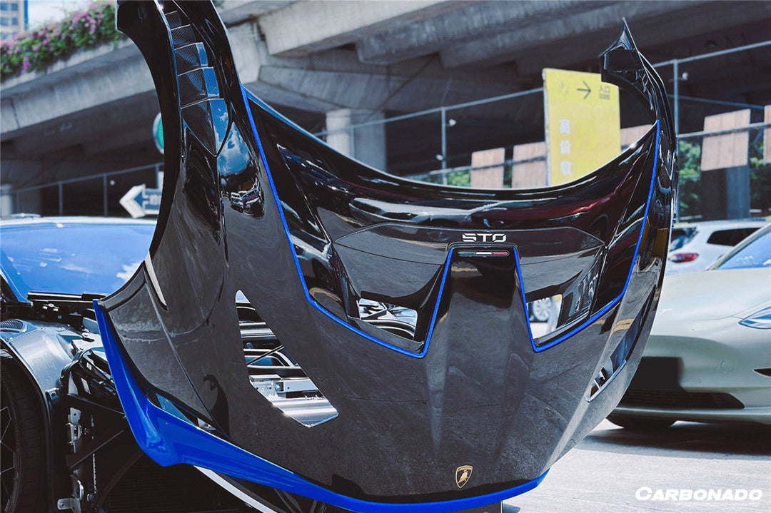 2021 - 2025 Lamborghini Huracan STO Dry Carbon Fiber Hood Vents – Bayoptiks