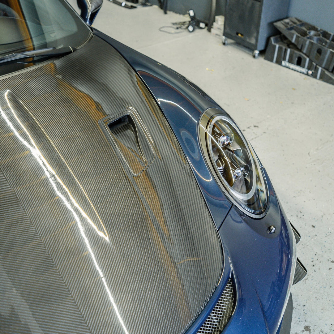 Porsche 991 GT3RS Style Carbon Fiber Vented Hood (2012-19) – Bayoptiks