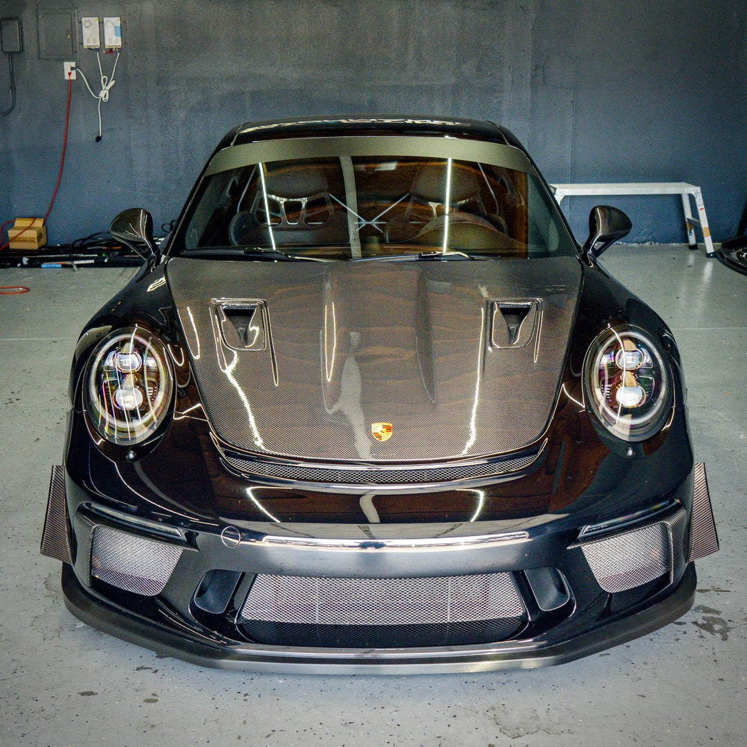 Porsche 991 GT3 GT3RS Carbon Fiber Front Bumper Canards – Bayoptiks