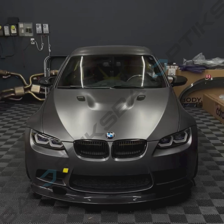 BMW E9X E90 E92 M3 & E92 Coupe Laser Style LED Headlights CSL Yellow/W ...