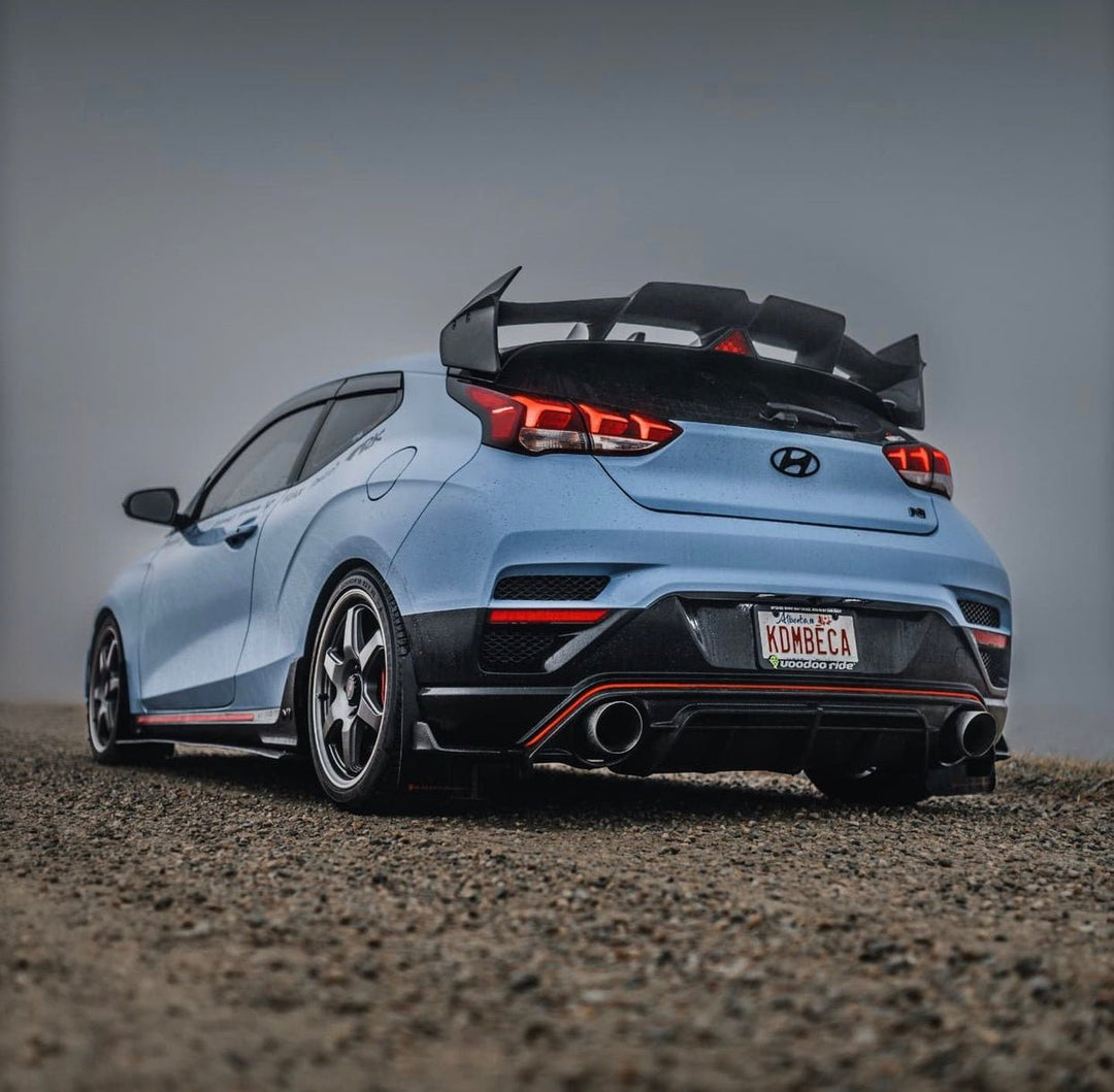 Carbon Fiber Trunk Spoiler V2 for Adro Hyundai Veloster N – Bayoptiks