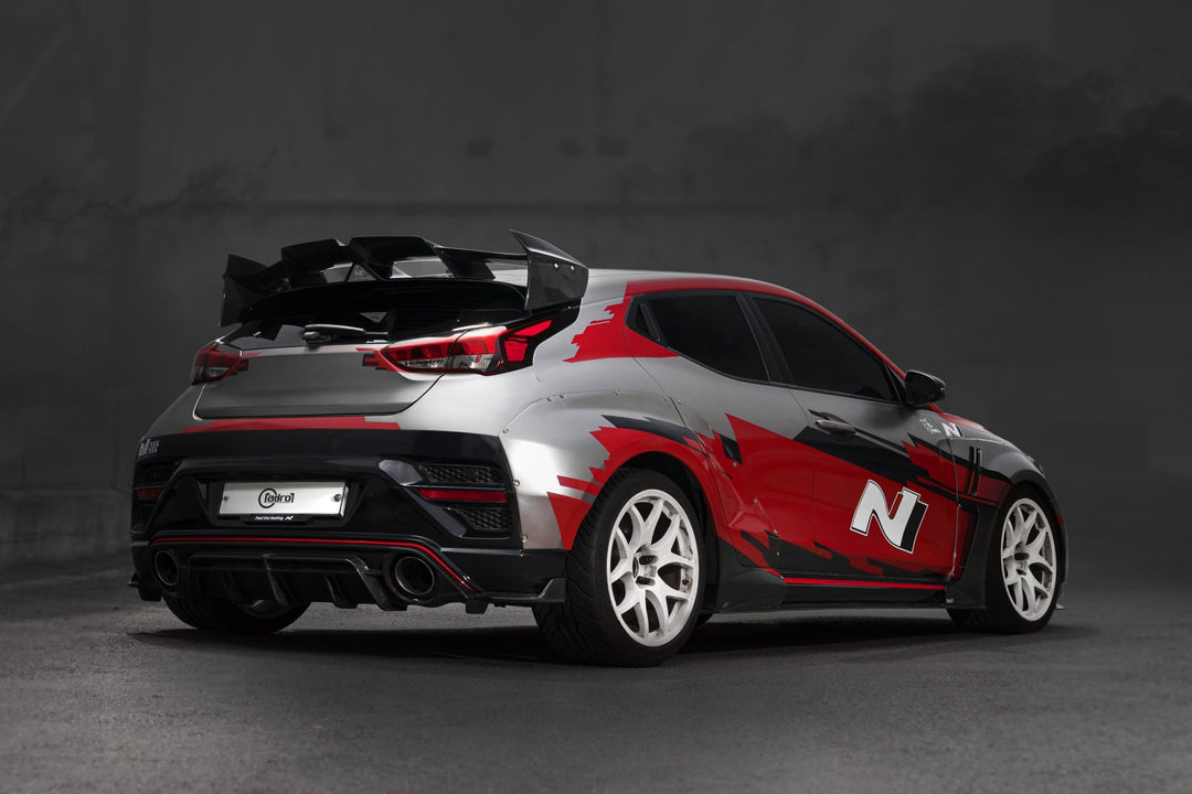 Carbon Fiber Trunk Spoiler V2 for Adro Hyundai Veloster N – Bayoptiks