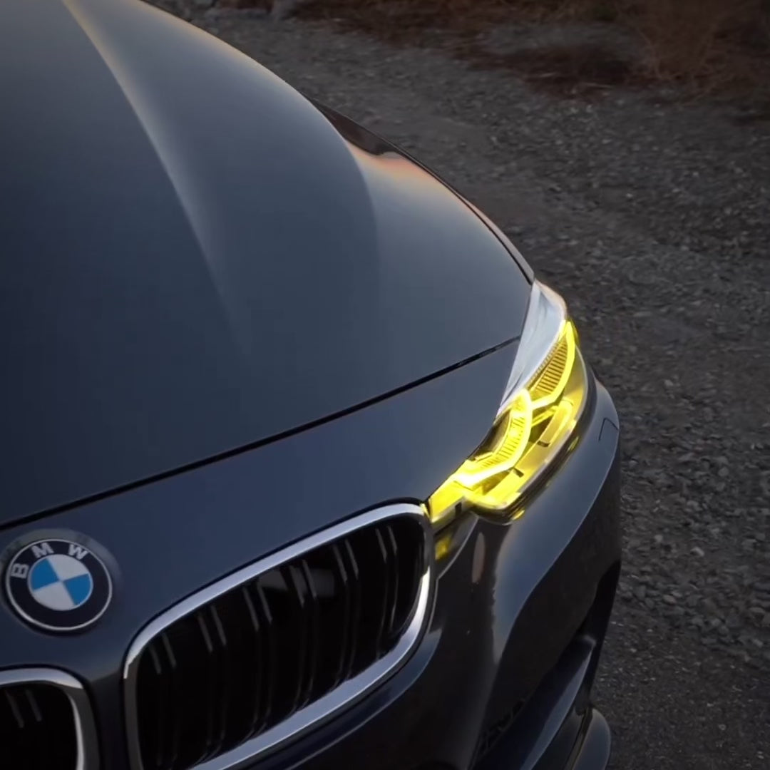 2016–2018 BMW F30 3 Series CSL Yellow DRL – Bayoptiks