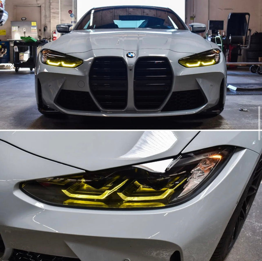 CSL Yellow DRL (2021 + Laser & Non Laser) G80 G82 M4 G22 4 Series ...